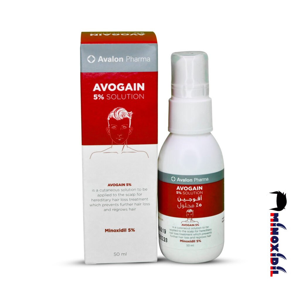 Avogain 5% Minoxidil Solution 50ml – Effective Hair Regrowth Treatment ...